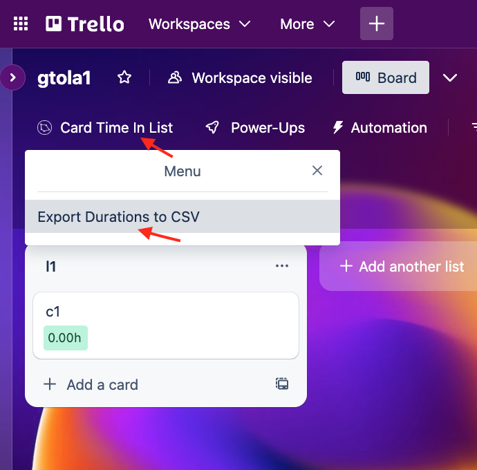 Card Time in List Power-Up | Trello